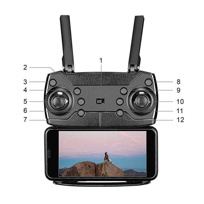 Dron E88 MAX dwie kamery 4K FHD Wifi FPV 20 minut lotu - Lemon Planet